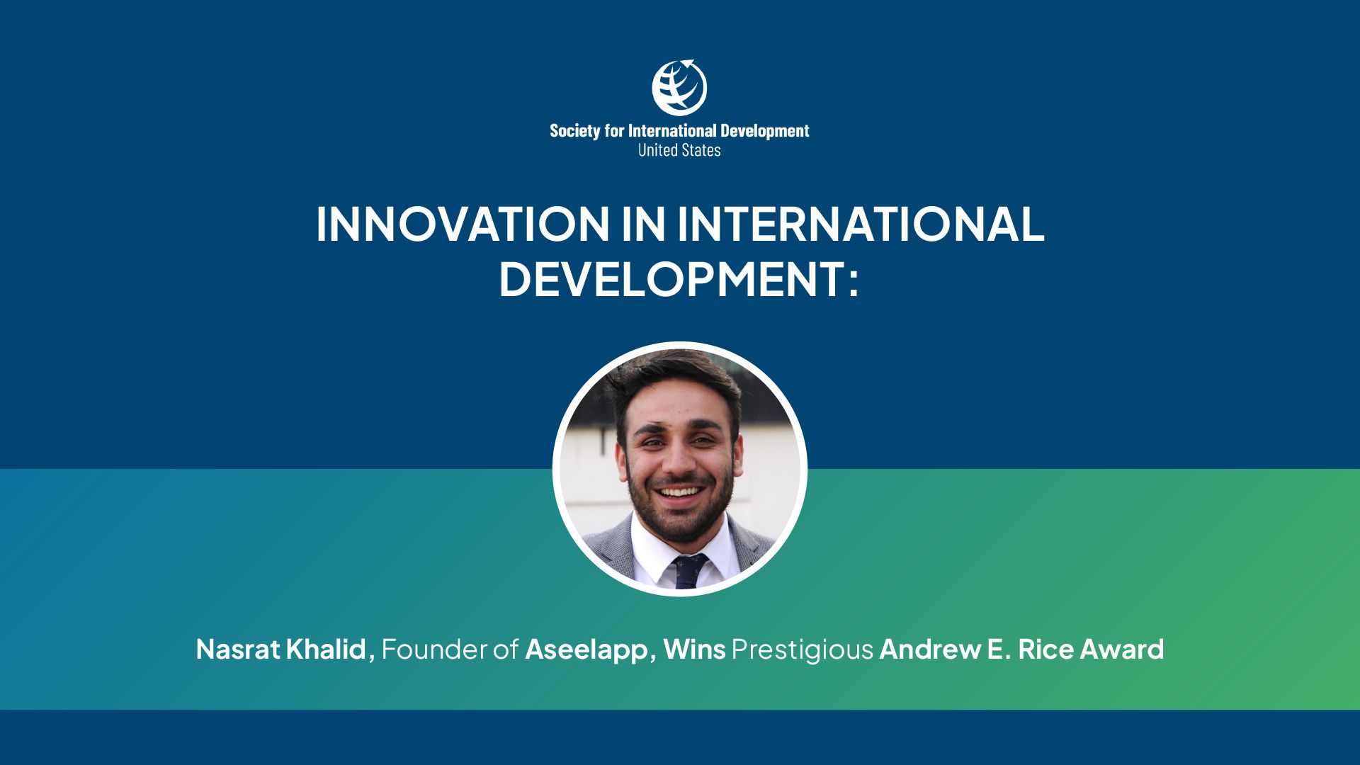 Innovation in International Development: Nasrat Khalid, Founder of ...