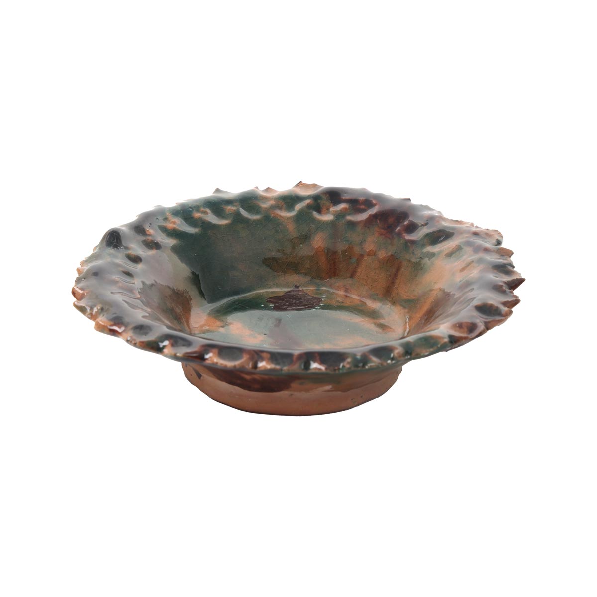 Footed Ceramic Small Plate | Handmade Curled Edge Plate | Aseel