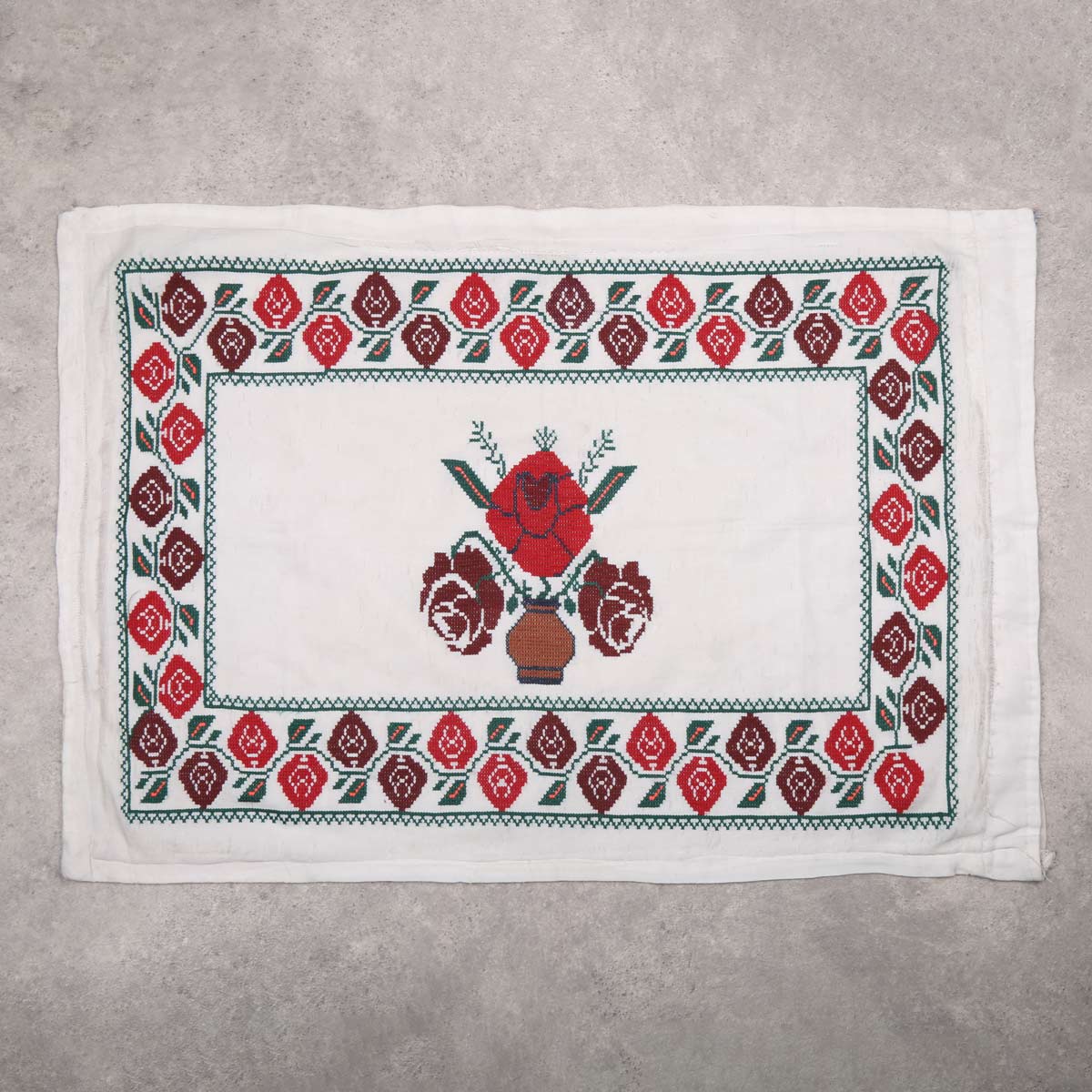 White Floral Embroidered Pillow Case | Handmade Traditional Pillow Case ...